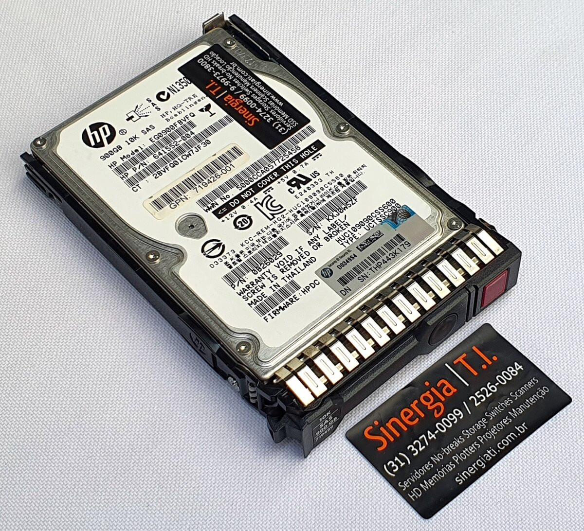 HD 900GB SAS 10K RPM para Servidor HP ProLiant DL380 Gen8