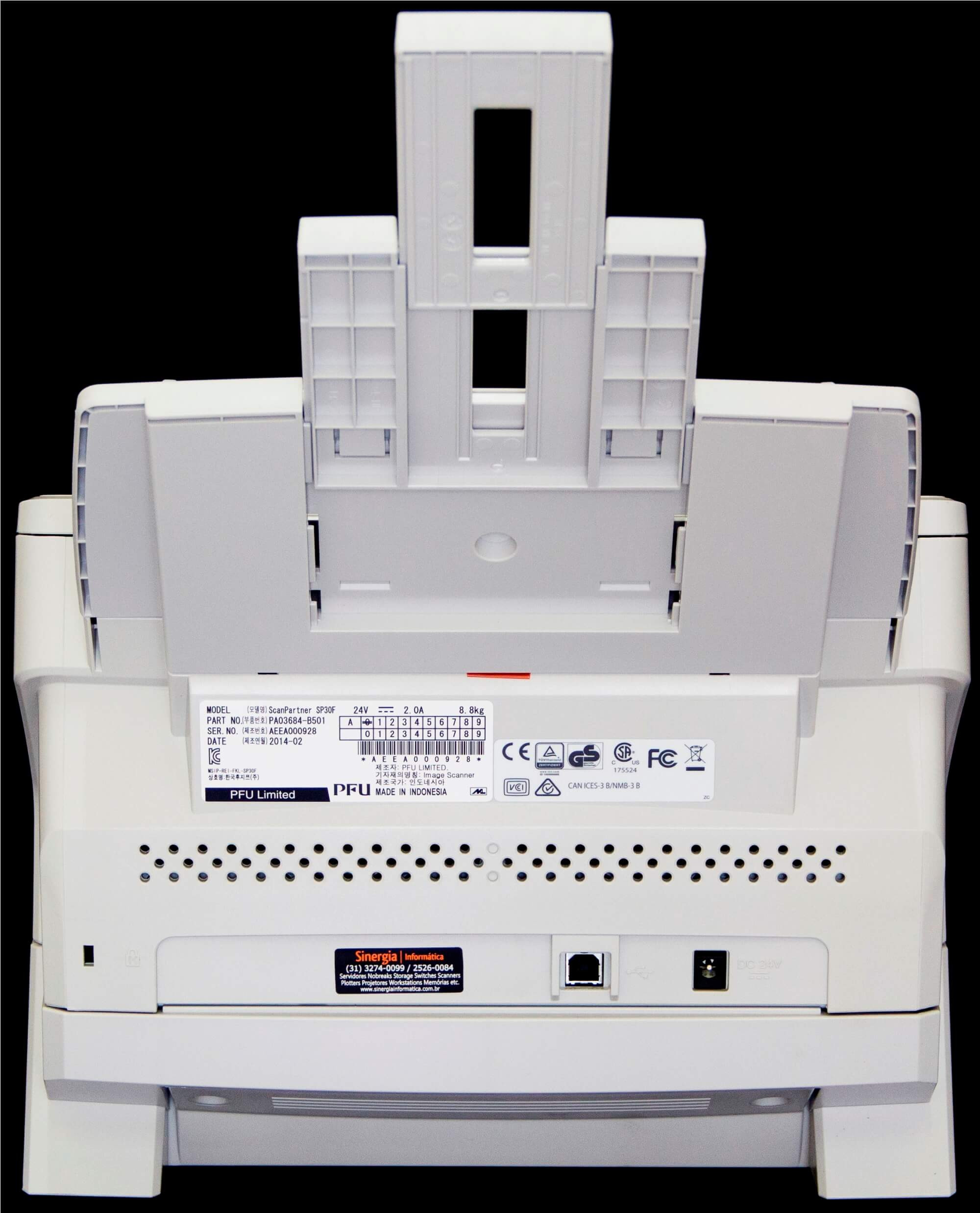 Scanner Profissional da marca Fujitsu modelo ScanPartner SP30F part ...