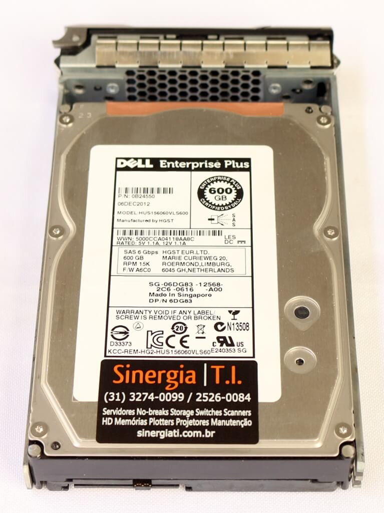 HUS156060VLS600 | HD Dell 600GB SAS 6 Gbps 15K RPM LFF para Storage ...