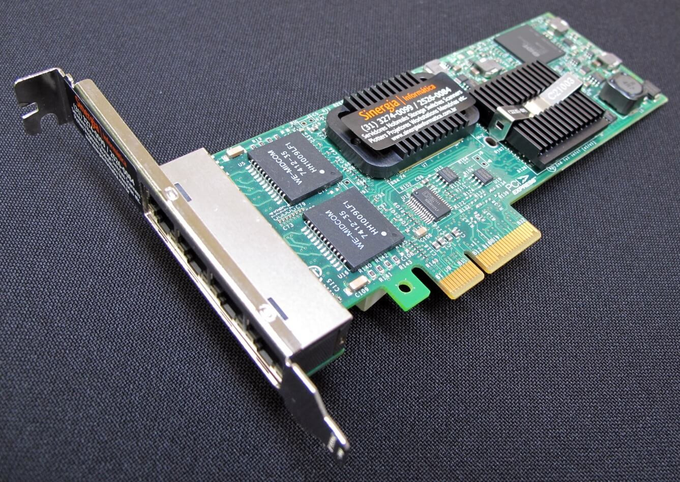 MY-0YT674 | Placa Rede Intel PRO/1000 PT Server Adapter Series 4 Portas ...