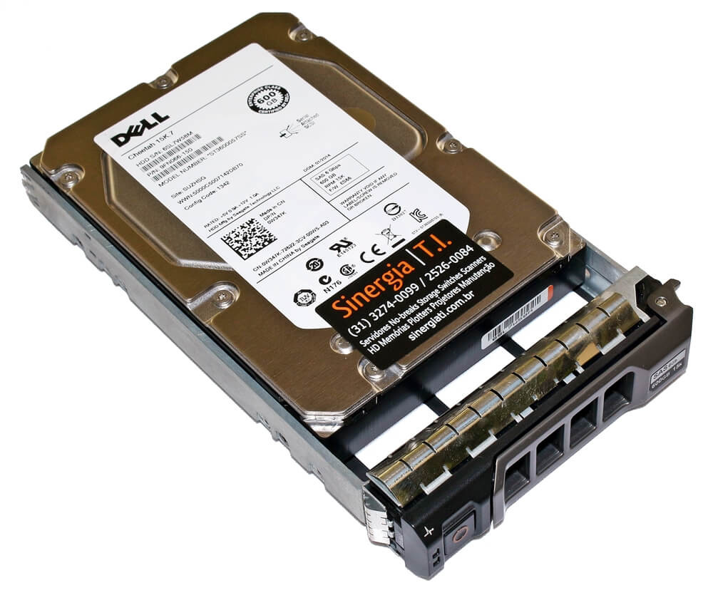 W347K | HD Dell 600GB SAS 6 Gbps 15K RPM LFF 3,5" para Servidor e ...