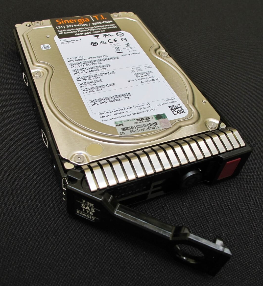 846524-B21 | HD 1TB SAS 12G Midline 7.2K (3,5") HP | Sinergia T.I ...