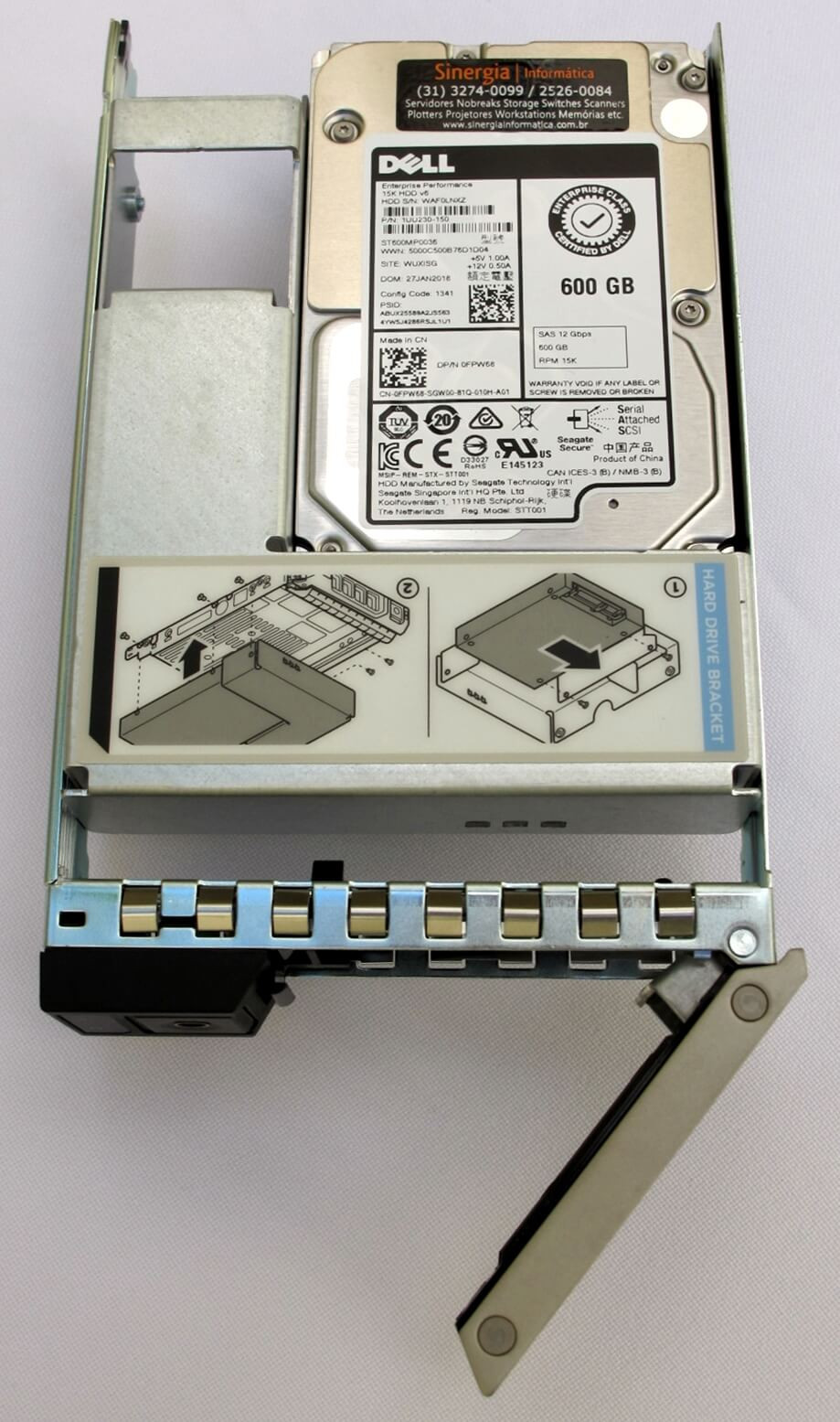 0FPW68 | Dell 600GB SAS 12Gbps Enterprise 15K RPM SFF 2.5" HDD DP/N