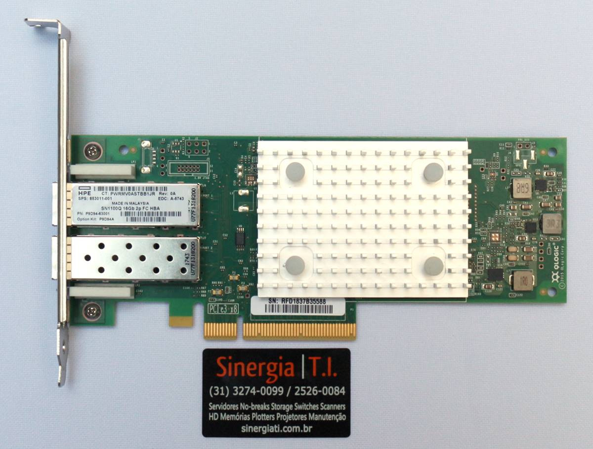 P9D94A | HPE SN1100Q Controladora 16Gb Dual Port Pci-e Host Bus Adapter