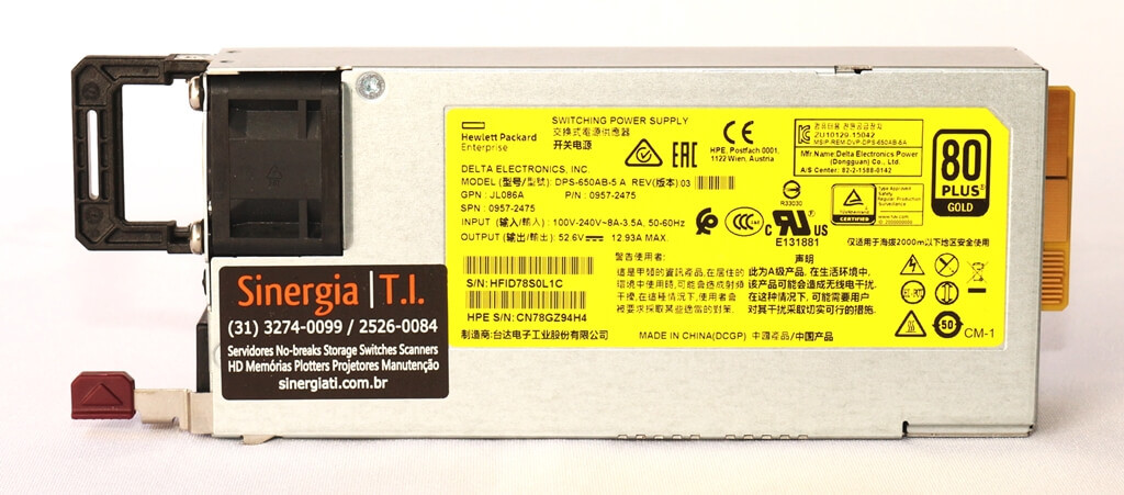 JL086A | Fonte de alimentação HP Aruba X372 54VDC 680W - Switching ...