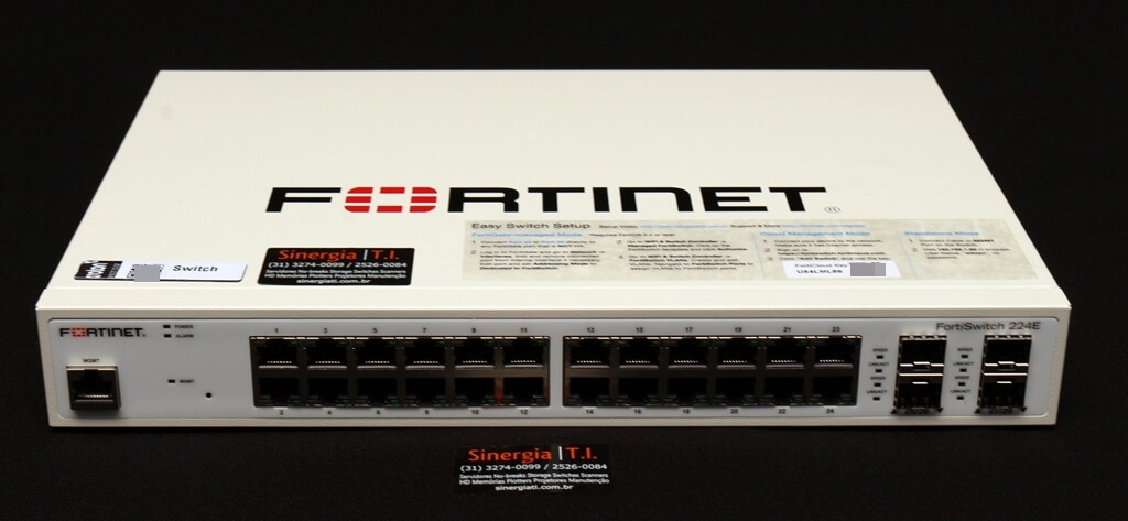 FS-224E | Switch Fortinet FortiSwitch 224E 24 Portas 10/100/1000 + 4 ...