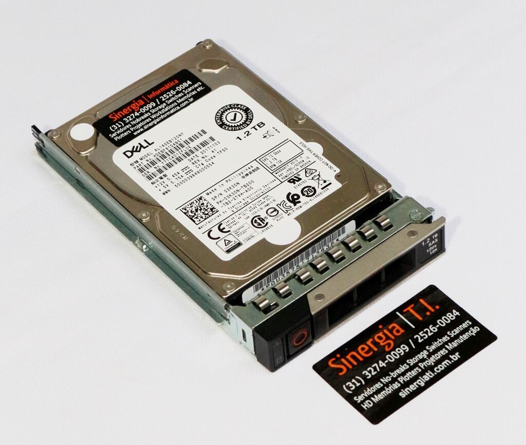 03K30N | HD Dell 1.2TB SAS 12 Gbps 10K RPM SFF 2,5" Model para Servidor ...