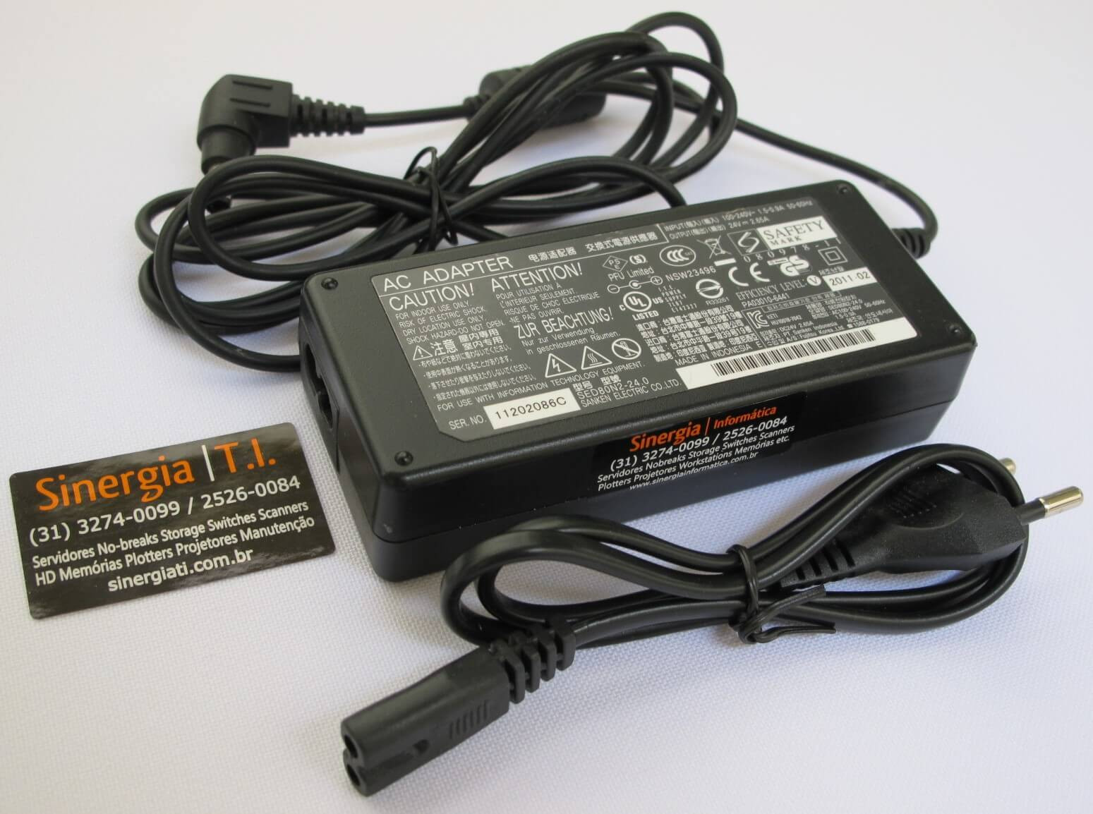 PA03540-K909 Fonte Original Genuína AC Adapter para Scanners Fujitsu fi ...