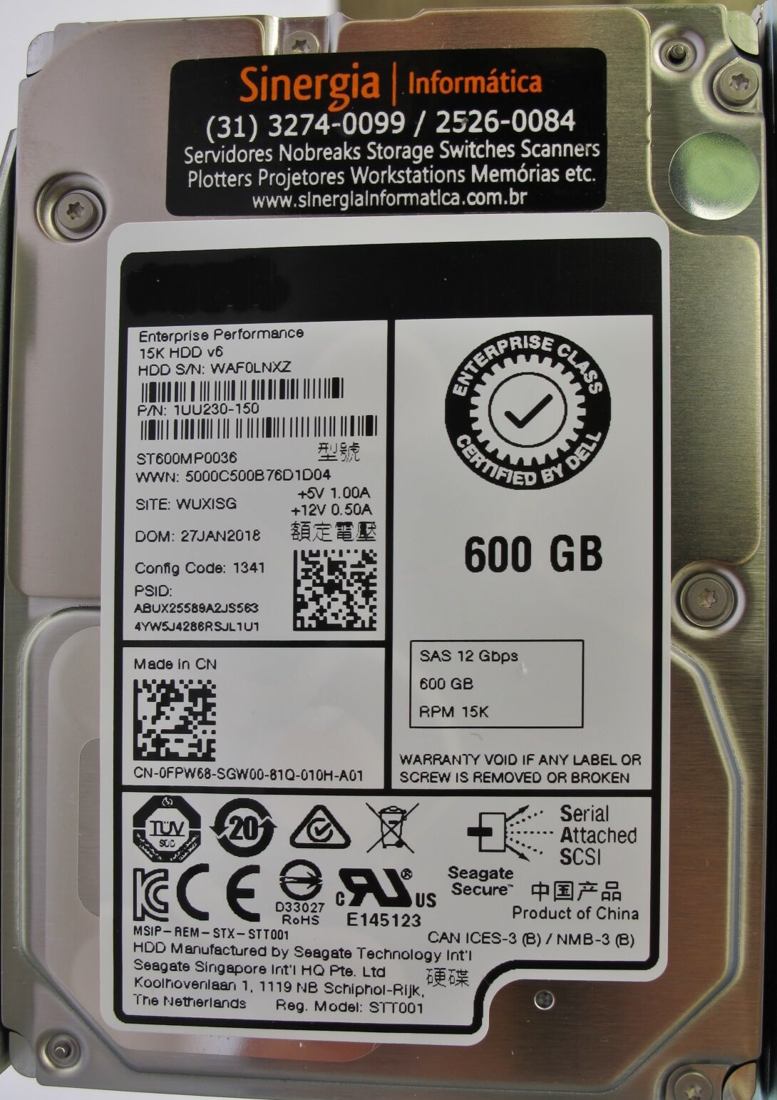 ST600MP0036 | HD Seagate 600GB SAS 12 Gbps 15K RPM SFF 2,5" Enterprise ...