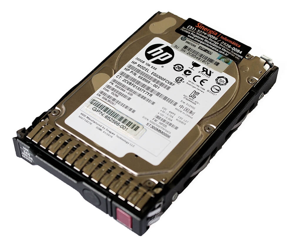 653955 | HP 300GB 6G SAS 10K rpm SFF (2.5 in) SC Enterprise Hard Drive