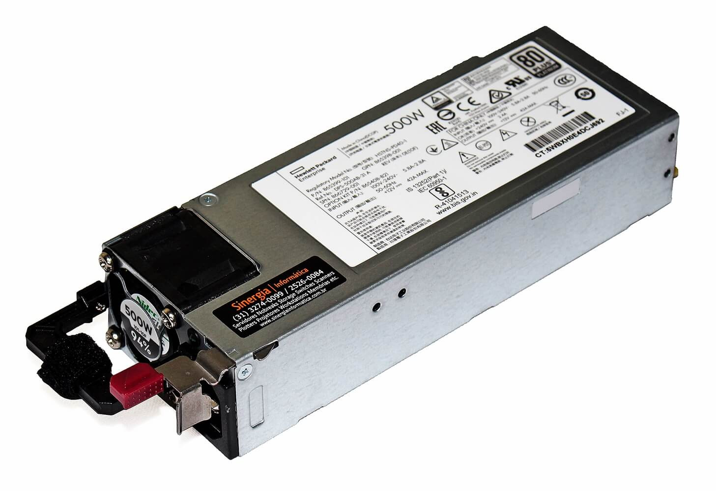 865408-B21 | Fonte HPE 500W Servidores ProLiant ML30 ML350 DL360 DL380 ...