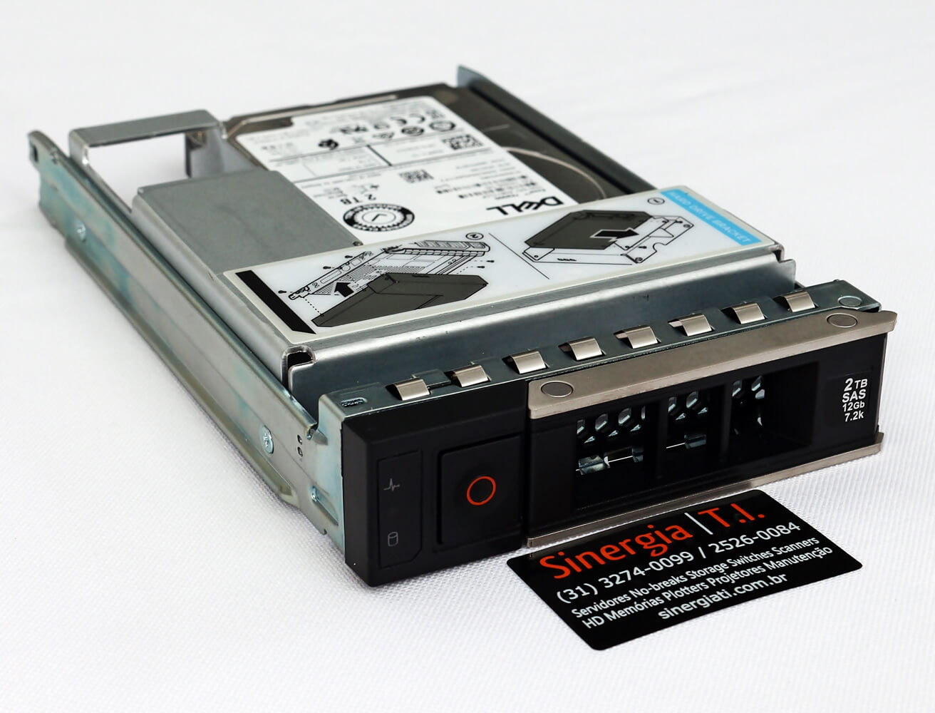 400-ATJX | HD Dell 2TB SAS 12 Gbps 7.2K RPM LFF 3,5" para Servidor para ...