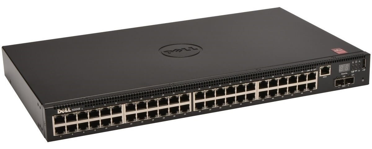 N2048 | Switch Dell PowerSwitch 48 Portas Gigabit 10/100/1000 + 2 ...